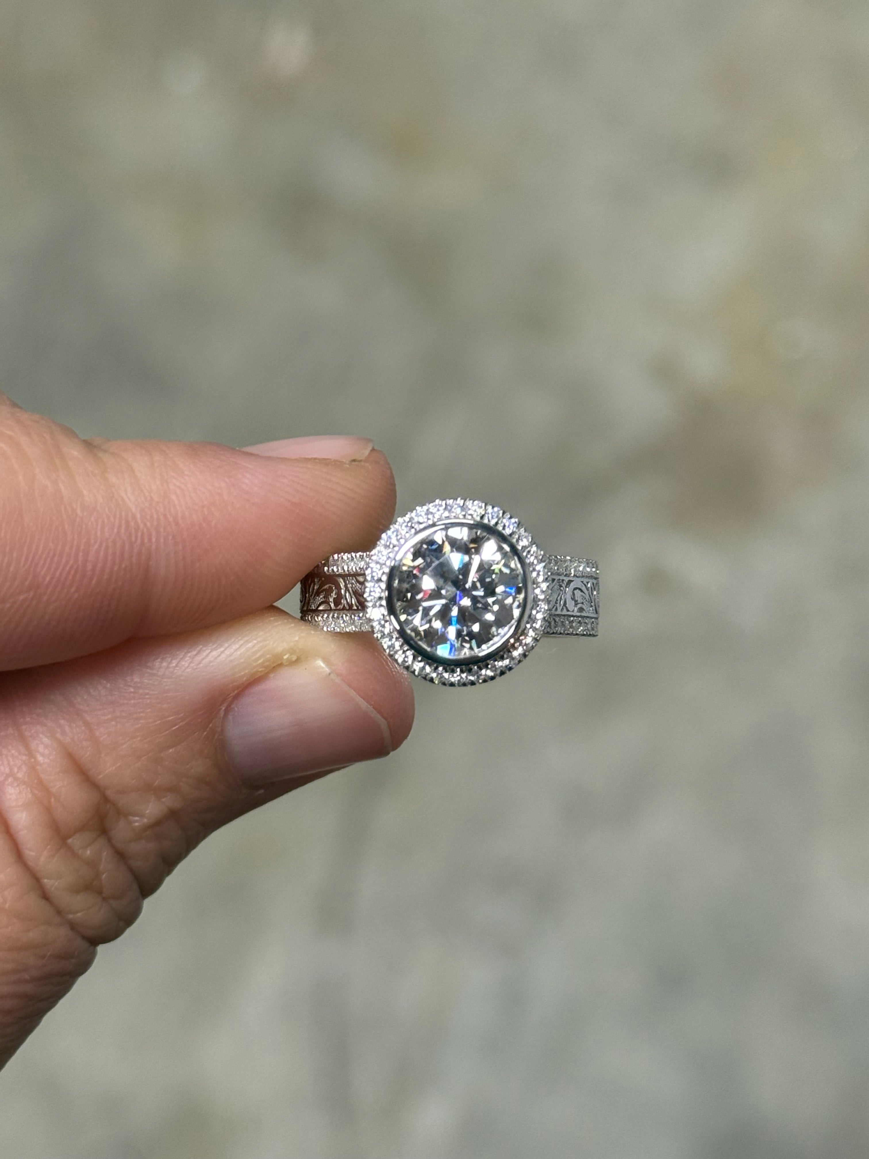 CATHEDRAL SOLID GOLD MOISSANITE ENGAGEMENT RINGS – Tines Ranch Co Jewellery