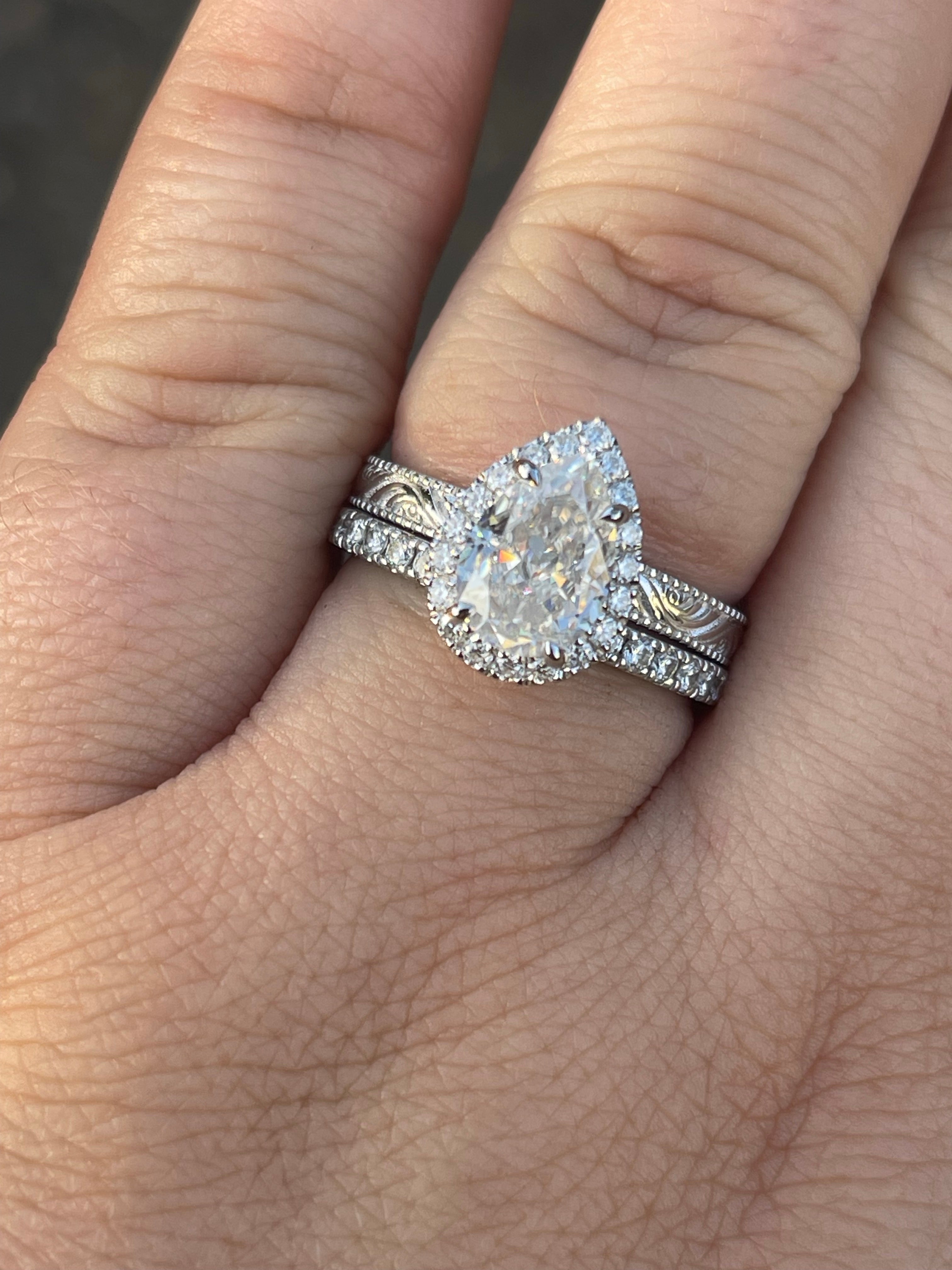 GOLD PEAR CUT ENGAGEMENT RINGS – Tines Ranch Co