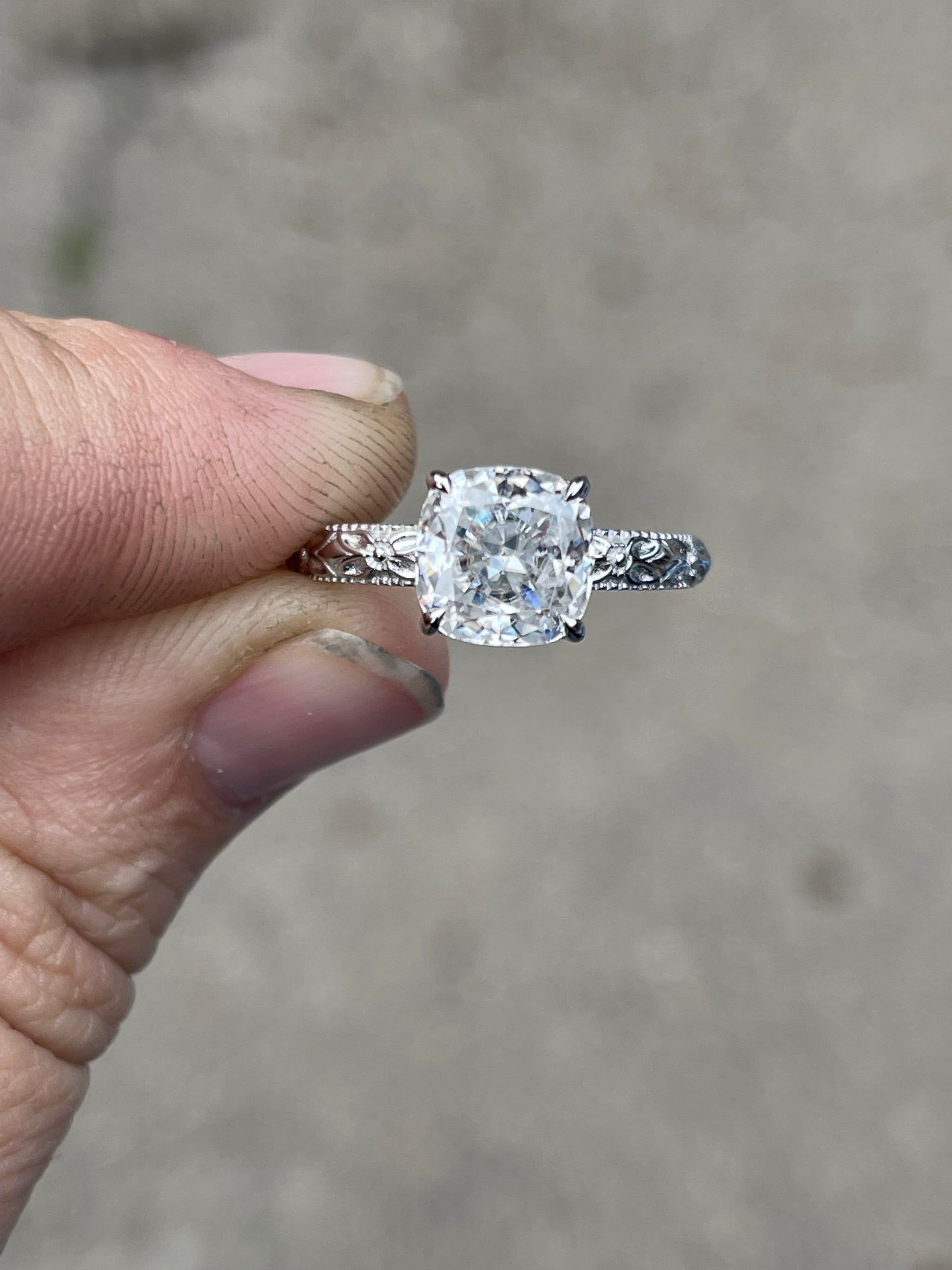Emersyn Sterling Silver Engagement Ring – Tines Ranch Co
